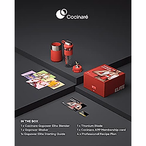 Cocinare Blender (Red) & Blender Cup (Black) & Blender Cup (Red)