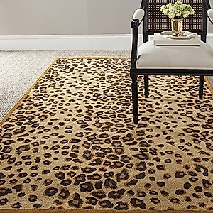MARTHA STEWART by SAFAVIEH Collection 2'6" x 4'3" Teak MSR3621E Handmade Kalahari Wool & Viscose Accent Rug
