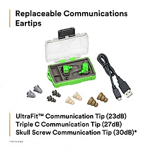 3M PELTOR EEP-100 Ear Plug Kit, Rechargeable, Noise Reduction, Construction, Manufacturing, Maintenance