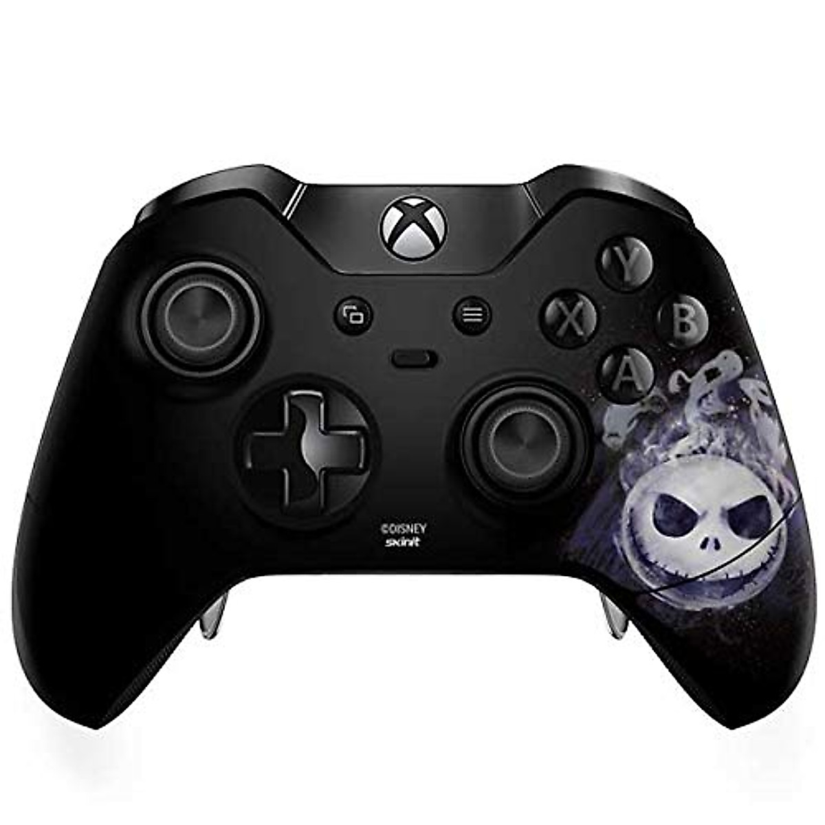 Skinit Decal Gaming Skin Compatible with Xbox One Elite Controller - Officially Licensed Disney The Nightmare Before Christmas Jack Skellington Face Art Design