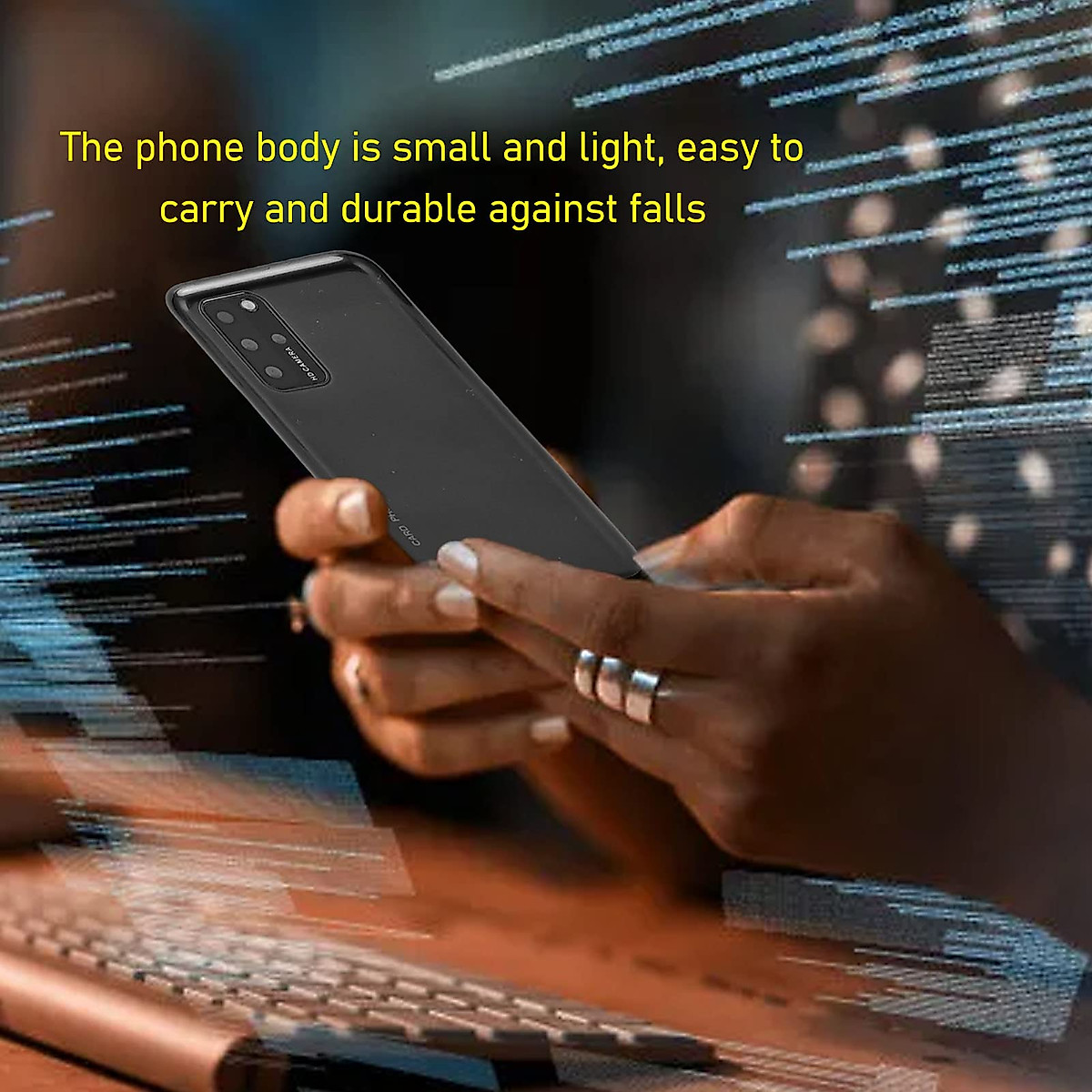 GSM Unlocked Mobile Phone, Unlocked Cell Phone for Seniors Kids Students, 1.8in Screen Simple Phone, Dual SIM Card 2G Cellphone,1400mAh Pocket Cellphone (Fantasy Night Black)