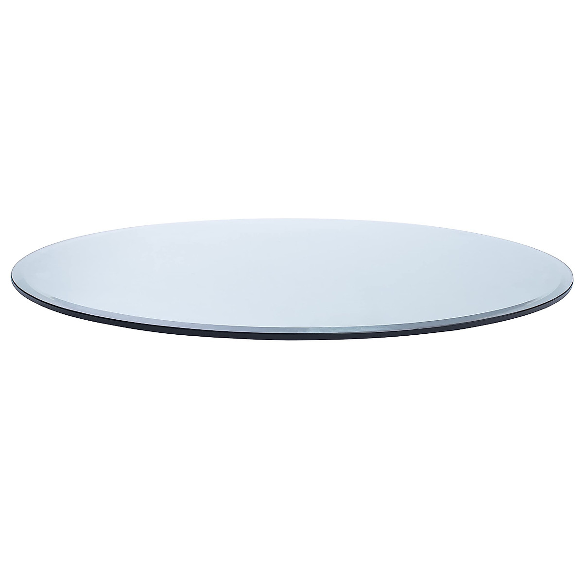 24" Round Tempered Glass Table Top 1/4" Thick Flat Polished Edge