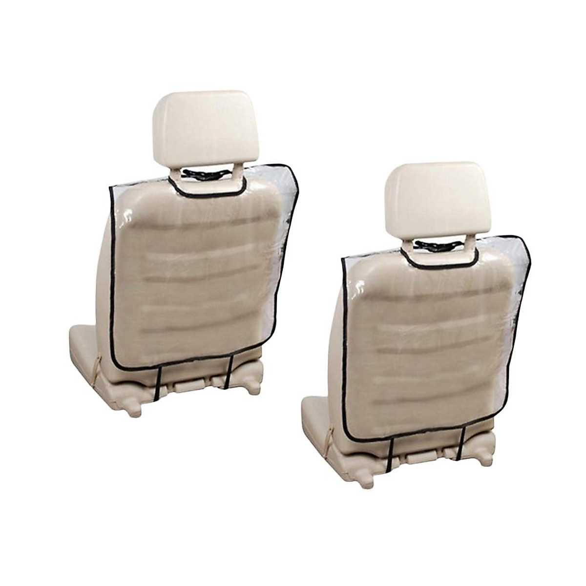 Vosarea 2PCS Car Seat Back Protector Pads Transparent Waterproof Anti-Kick Anti-Dirty Car Seat Back Mat Protetctive Cover for Children Kids