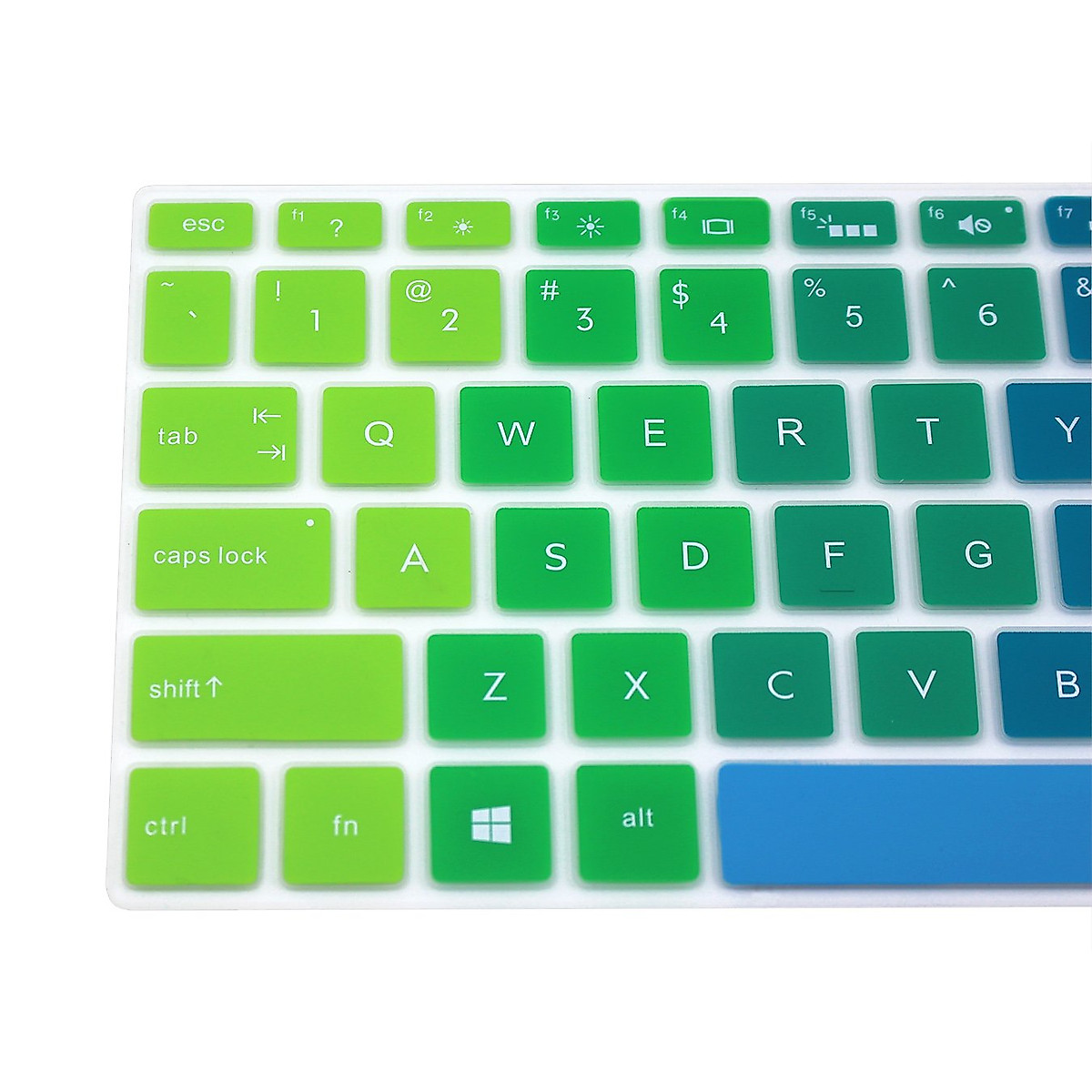Silicone Keyboard Cover Compatible for for 15.6" HP Pavilion x360 15-br075nr, Pavilion 15-cc 15-cb Series 15-cc010nr 15-cb010nr, HP Envy x360 15m-bp 15m-bq Series, HP Envy 17.3" 17m-ae011dx (Rainbow)
