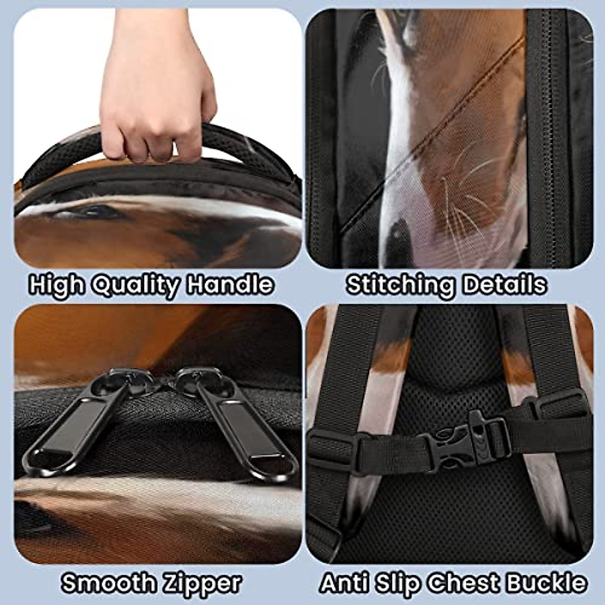 Herdesigns Custom Beagle Puppy Dog Backpack for Men Women with Name Personalized Cute Animal Dog School Bookbag Backpacks Customized Travel Casual Daypack Laptop Bag