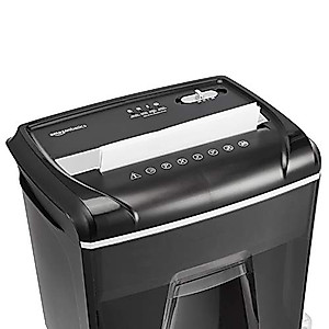 Amazon Basics 12-Sheet Cross-Cut Junk Mail, CD, and Credit Card Shredder with Pullout Basket