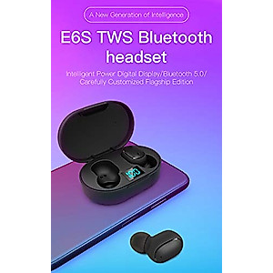 E6S TWS Bluetooth Earphones Wireless Earbuds for Xiaomi Redmi Noise Cancelling Headsets with Microphone Handsfree Headphones