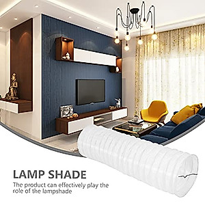 Lurrose 2PCS Paper Floor Lamp Shade Nordic Style Floor Lamp Cover Contemporary Floor Lamp Shade for Home Hotel Floor Lamp Living Room