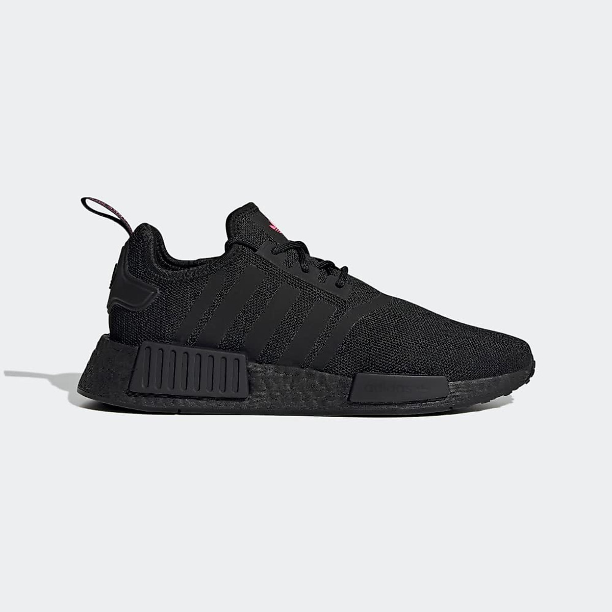 adidas Originals womens Nmd_r1's Sneaker, Core Black/Core Black/Solar Pink, 7.5 US