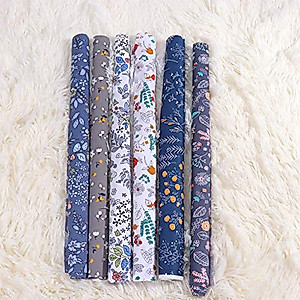 Healifty 6PCS Cotton Craft Fabric Bundle Squares Patchwork Lint DIY Sewing Scrapbooking Quilting