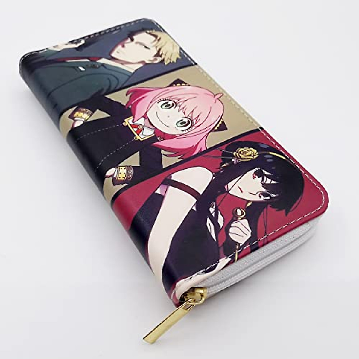 Anime Wallet Anime Merch Anime Purse Anime Cosplay Leather Wallet for Men Women (sfamily wallet)