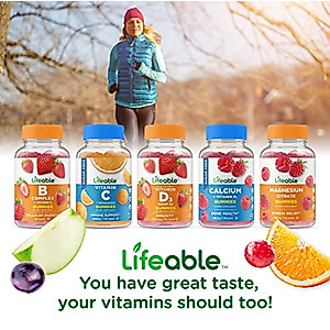 Lifeable Zinc 50mg Gummies - Great Tasting Natural Flavor Gummy Supplement - Gluten Free, Vegetarian, GMO-Free, Chewable Vitamins - for Healthy Immune Support - for Adults, Man, Women - 90 Gummies