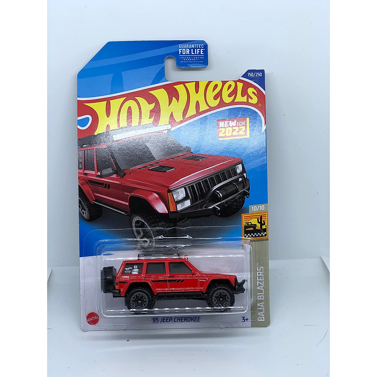 Hot Wheels 2022 - '95 Jeeps Cherokee - Red - Baja Blazers 10/10-150/250