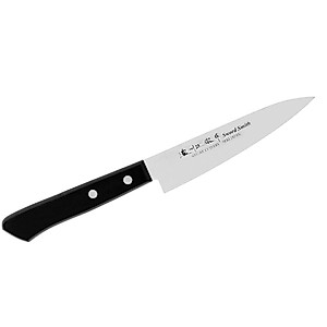 Satake Made In Japan Molybdenium Vanadium Stainless Steel Chef's Knife (801-850 Petty Blade 120mm) Wood,Stainless Steel,Natural