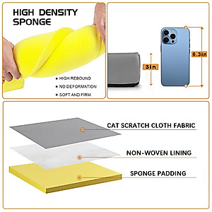 ROFIEJOX Bench Cushion 36 inch - Leathaire Fabric, Waterproof Comfort Soft, High-Density Foam, Non-Slip Long Seat Cushion for Indoor/Outdoor Furniture Window Patio Garden, (36x14x3) Sliver Grey