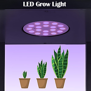 Floor Lamp with Shelves for Living Room, Shelf Floor Lamp with LED Grow Light, Wireless Charging Station, USB Port and AC Outlet, Modern Standing Light Column Floor Lamp Tower Nightstand for Bedroom