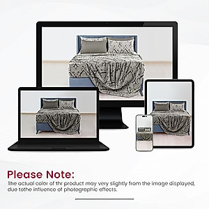 Lux Decor Queen Sheet Set, 6-Pc Cooling Bed Set, Breathable Hotel Style Sheets, Microfiber Sheets Deep Pockets, Easy-Fit, Soft & Wrinkle Free Oeko-Tex Paisley Bed Sheets (Queen, Grey)