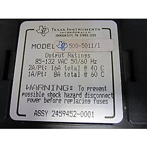 Texas Instruments 500-5011 110 VAC OUTPUT MODULE ASSY NO 2459452-0001