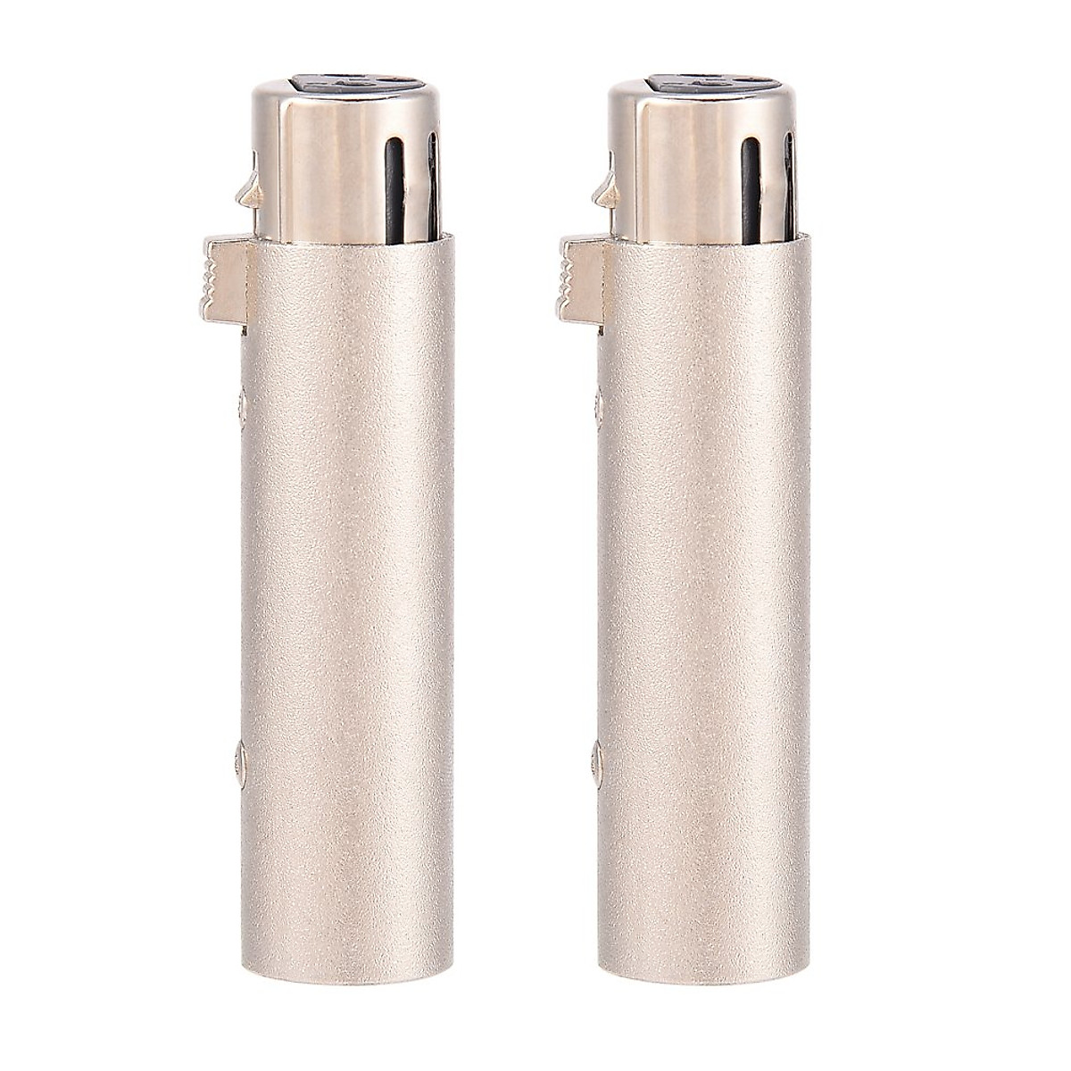 Zerone 2Pcs 3-Pin XLR Male to Female Socket Connector Audio Microphone Mic Extension Adapter Gender Changer Coupler