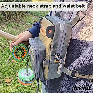 Aventik Fly Fishing Chest Bag Ultra Light Multiple Pockets Chest Pack with Vest Pack Tool Combo C