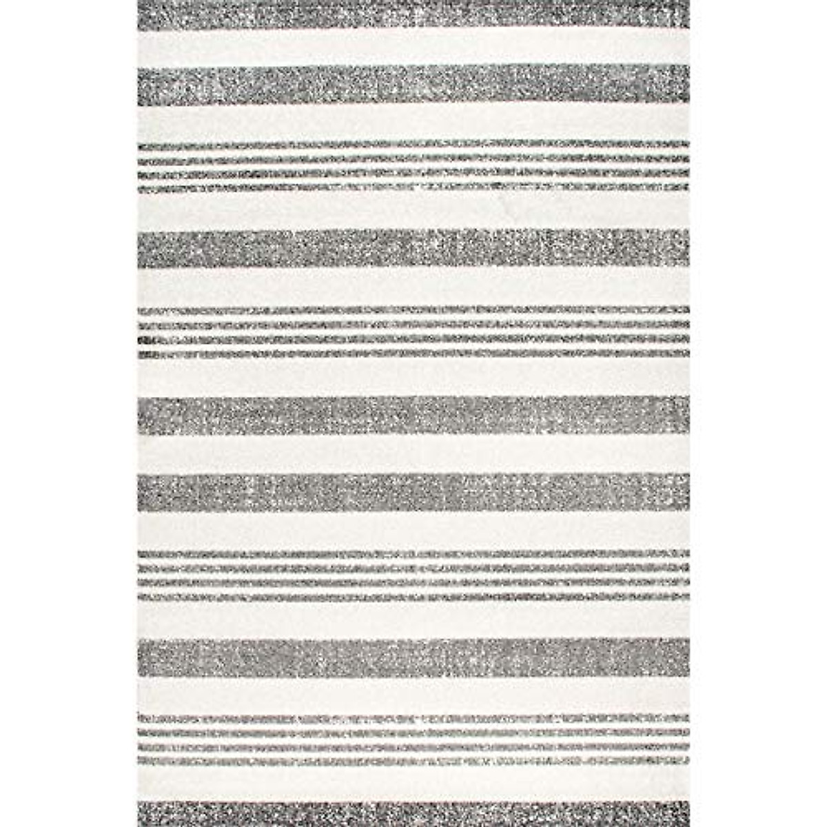 nuLOOM Striped Kelsi Area Rug, 7' 10" x 11' 2", Grey