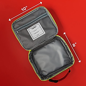 Highlights for Children Lunch Box for Kids, Reusable Insulated Lunch Boxes for Boys and Girls, Food-Safe Easy-Clean Lunch Bag for School (Space Glow-in-the-Dark - Black)