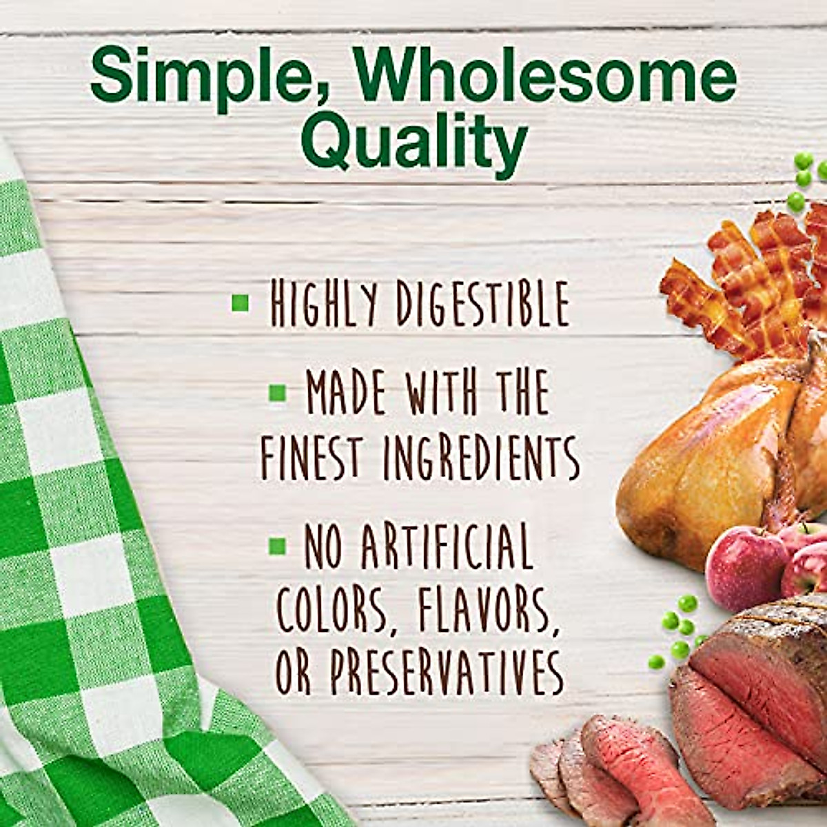 Nylabone Healthy Edibles Natural Puppy Treats Variety Pack - Puppy Supplies - Roast Beef, Bacon, Turkey & Apple Flavors, X-Small/Petite (3 Count)