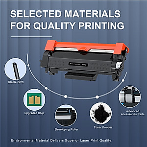 TEINO Remanufactured Toner Cartridge Replacement for Brother TN760 TN 760 TN730 to use with Brother DCP-L2550DW MFC-L2710DW MFC-L2750DW HL-L2370DW HL-L2395DW HL-L2350DW (Black, 4 Pack)