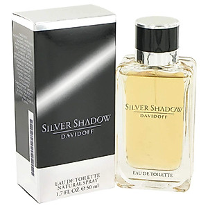 Silver Shadow By Davidoff For Men. Eau De Toilette Spray 1.7 Ounces
