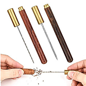 【2-Pack】Cigar Draw Enhancer Tool & Nubber, Sangle Sopffy Cigar Draw with Wooden Case.