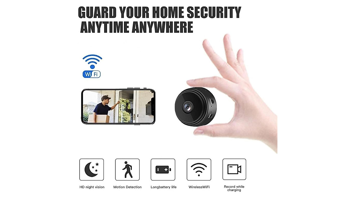 Camtrix Magnetic Mini Security Camera 1080p HD Wireless Night Vision