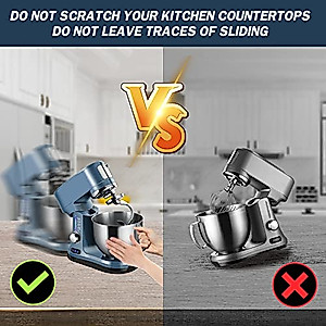 3PCS Mixer Slider Mat Kitchen Appliance Slider Compatible for KitchenAid 4.5-5Qt Tilt-Head Stand Mixer Appliance Glide Mats Felt Kitchen Appliance Sliding Tray