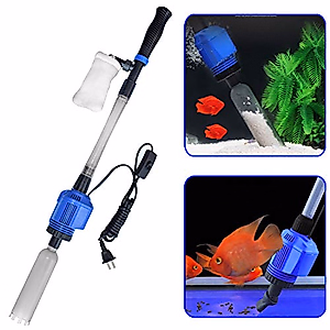 YADICO Auto Electric Aquarium Gravel Cleaner, 3 in 1 Automatic Sludge Extractor for Fish Plant Tanks
