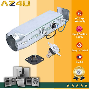 AZ4U Dryer Heating Element Assembly Replaces For Samsung DV422EWHDWR/AA DV395ETPASU/A1 DV365ETBGWR/A3 DV448AEP DV448AEP/XAA DV350AEW DV405ETPASU/AA DV395ETPASUA1 DV365ETBGWRA3 DV448AEPXAA Dryer