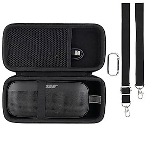 Khanka Hard Travel Case Replacement for Bose SoundLink Flex Bluetooth Portable Speaker (Black)