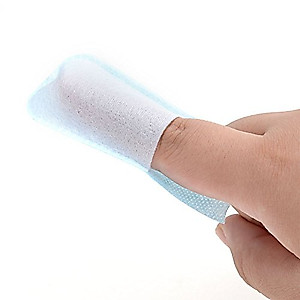 Impressive Smile 100 PCS Deep Cleaning Finger Toothbrush Teeth Cleaning Whitening Wipes for Oral Brush Ups Mint Flavor