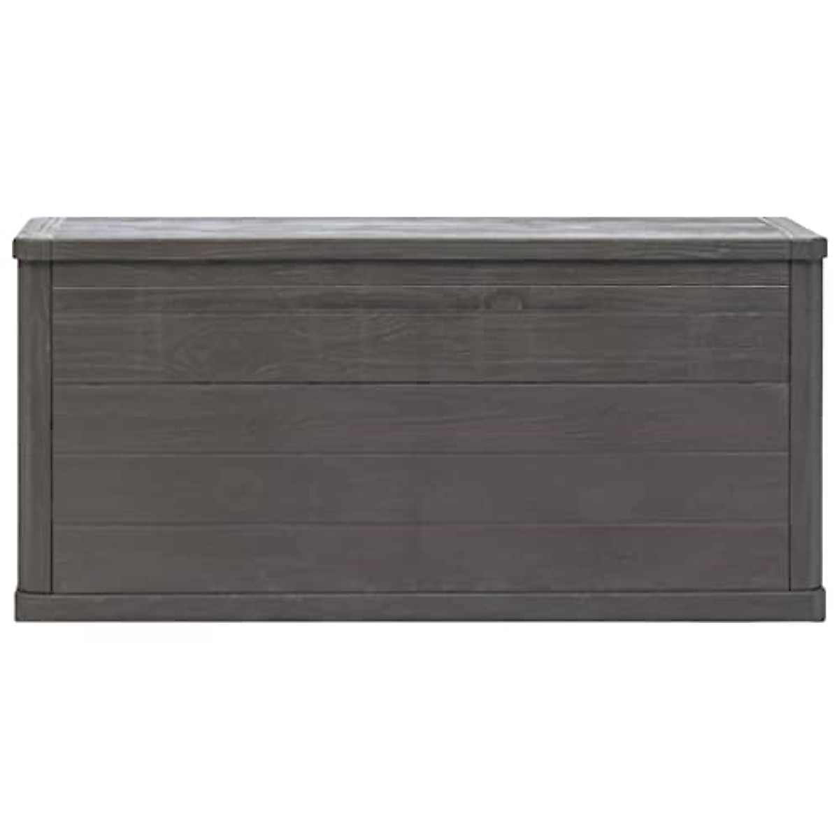 YEZIYIYFOB 74 gal Outdoor Storage Deck Box Garden Patio Storage Cabinet Chest Organizer Storing Pillow Tool Box Indoor Interior Container, Patio, Lawn Backyard Brown 46.1" x 17.7" x 22"