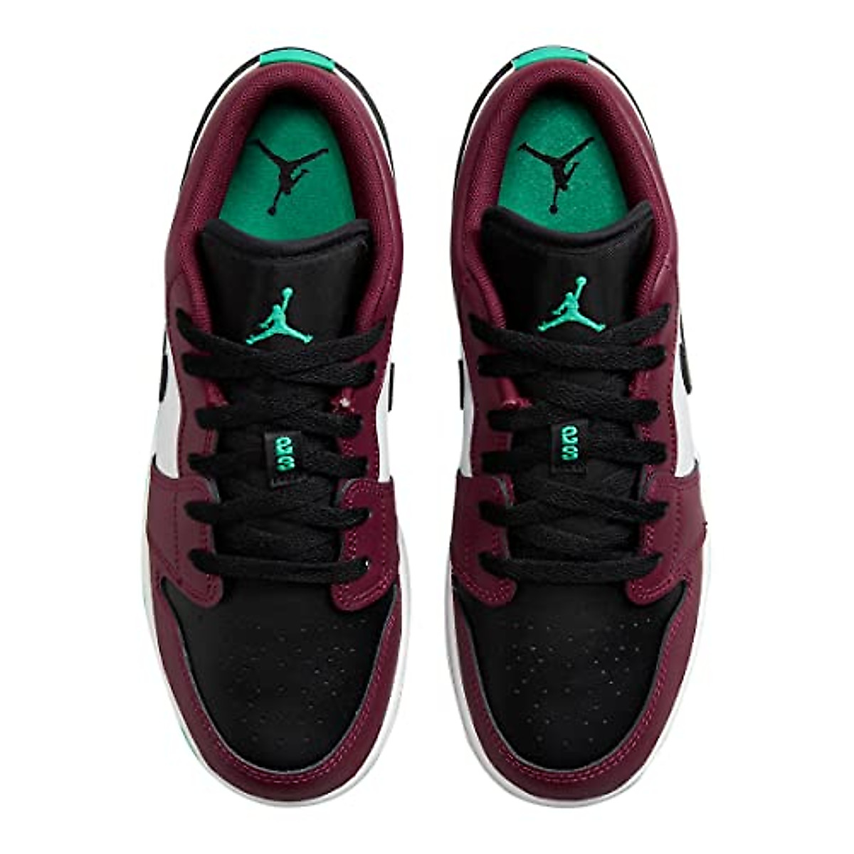 Jordan Boy's Air Jordan 1 Low SE (Big Kid) Dark Beetroot/Black/Roma Green/White 4 Big Kid M