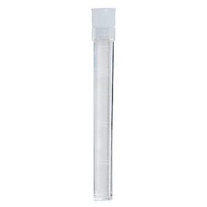 LaMotte 0106 LaMotte 0106 Plastic Test Tube, Square, 2.5 mL-5 mL-10 mL with Cap (Pack of 6)