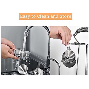 Stainless Steel Funnels, 3pcs Mini Filling Kitchen Funnel, Sizes Large To Small Funnels for Transferring Essential Oils, Liquid, Fluid, Dry Ingredients & Powder, Durable and Dishwash