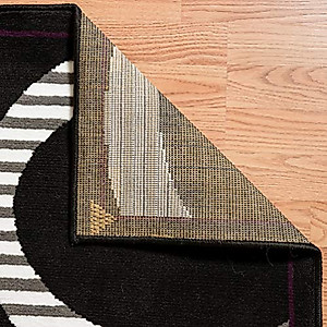 United Weavers Dallas Hip Hop Runner Rug – Plum, 2x8 Runner, Modern Indoor Area Rug with Jute Backing, Circular Geometric Design