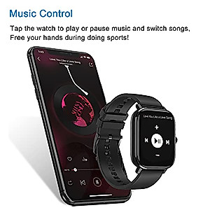 Keyouby Smart Watch,Compatible Android Phones and iPhone,1.75" LCD Screen Smartwatch with Heart Rate and Sleep Monitor,IP67 Waterproof Activity Tracker with Pedometer,Fitness Watche for Men