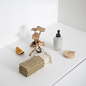 Smyrna Turkish Cotton Wash Cloths Pack of 6 | 100% Natural Cotton, 12"x17" | Versatile Bath Towels for Bathroom, Hotel, SPA | Ultra Soft, Absorbent, Prewashed and Quick Dry Turkish Washcloths (Yellow)