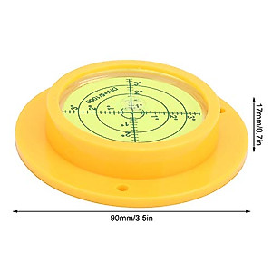 Bubble Spirit Level, 90x17mm Circular Bullseye Level Inclinometers for Phonograph for Turntable