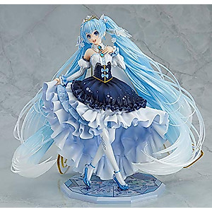 Good Smile Character Vocal Series 01: Hatsune Miku Snow Princess Version 1: 7 Scale PVC Figure,Multicolor,G94134