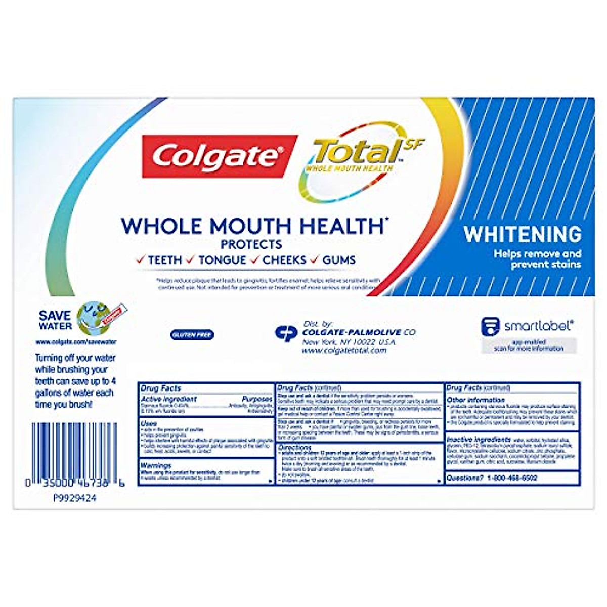 Colgate Total Whitening Toothpaste - 4.8 ounce (3 Pack)