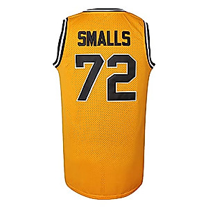 MESOSPERO BadBoy #72 Biggie Smalls Movie Notorious Big 90s Hip Hop Clothes for Party Men Basketball Jersey (Yellow, Medium)