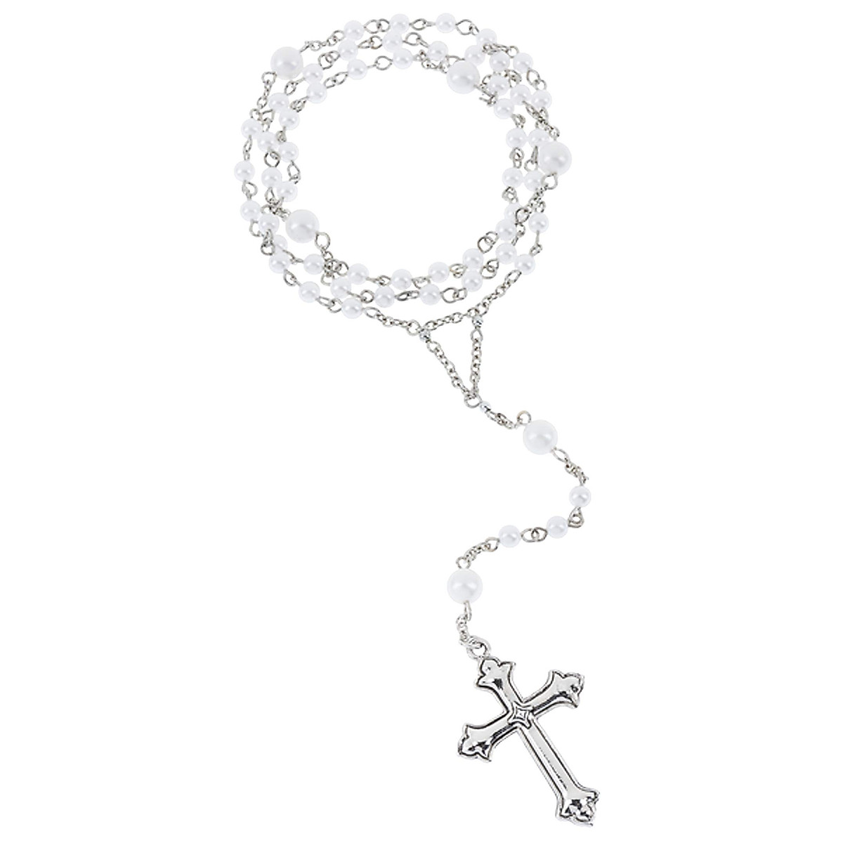 Blessed Plush Lamb 8.5 inches with Rosary Set for First Communion, Christening, Baby Rosary Baptism Gifts for Girl, Baptism Gifts for Boys Rosary for Kids