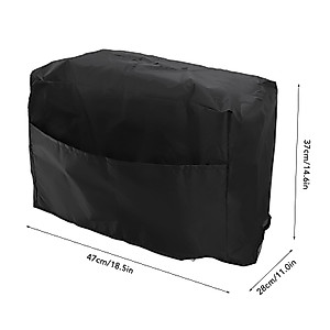 Pssopp Welding Machine Cover, Polyester Taffeta Proof Welder Dust Cover Generator Accessories for Welding Machine (Black)
