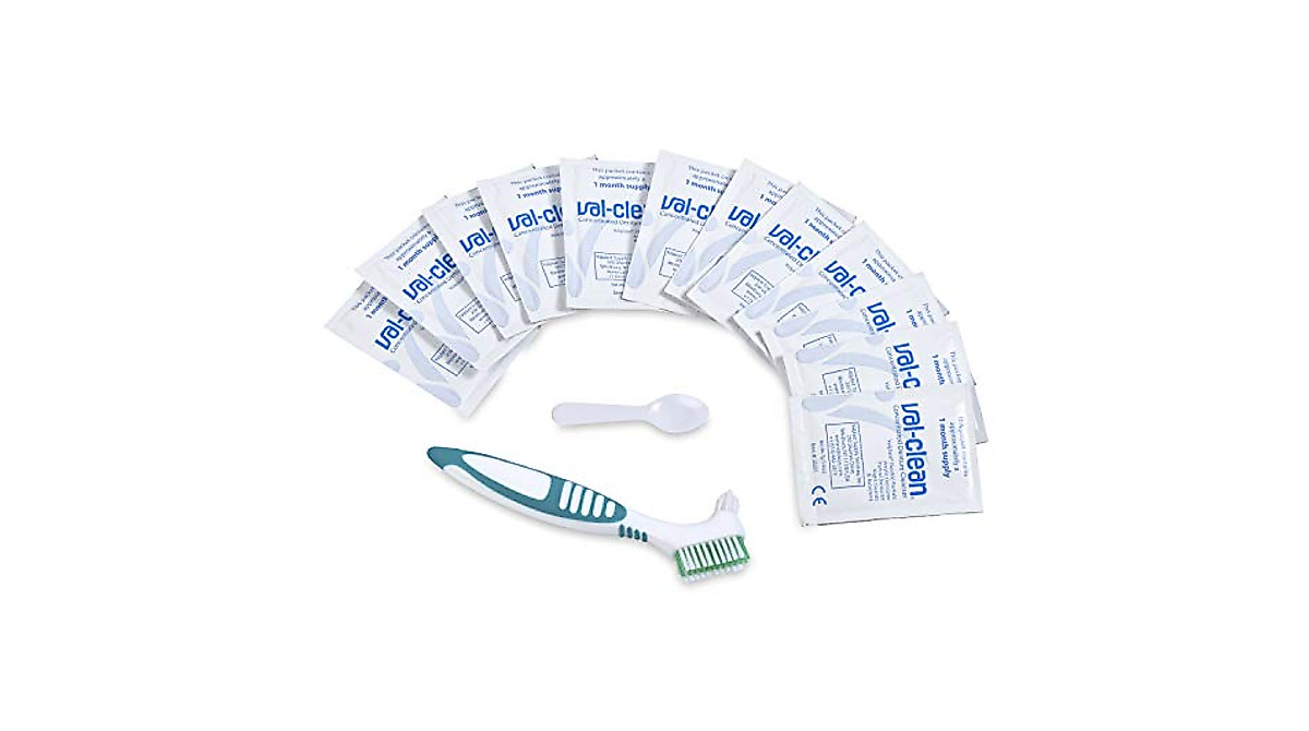 Val-Clean Denture Cleaner & Brush Bundle - Fresh Smile Everyday